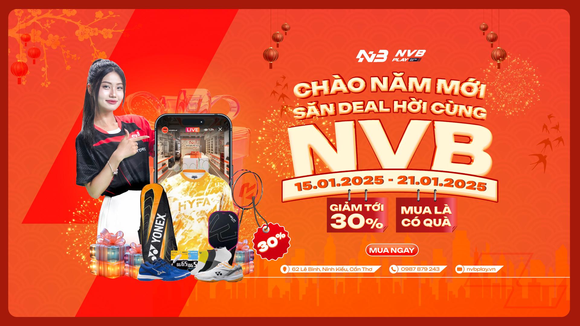 NVBPlay - Showroom Đồ Thể Thao Cầu Lông & Pickleball Chính Hãng