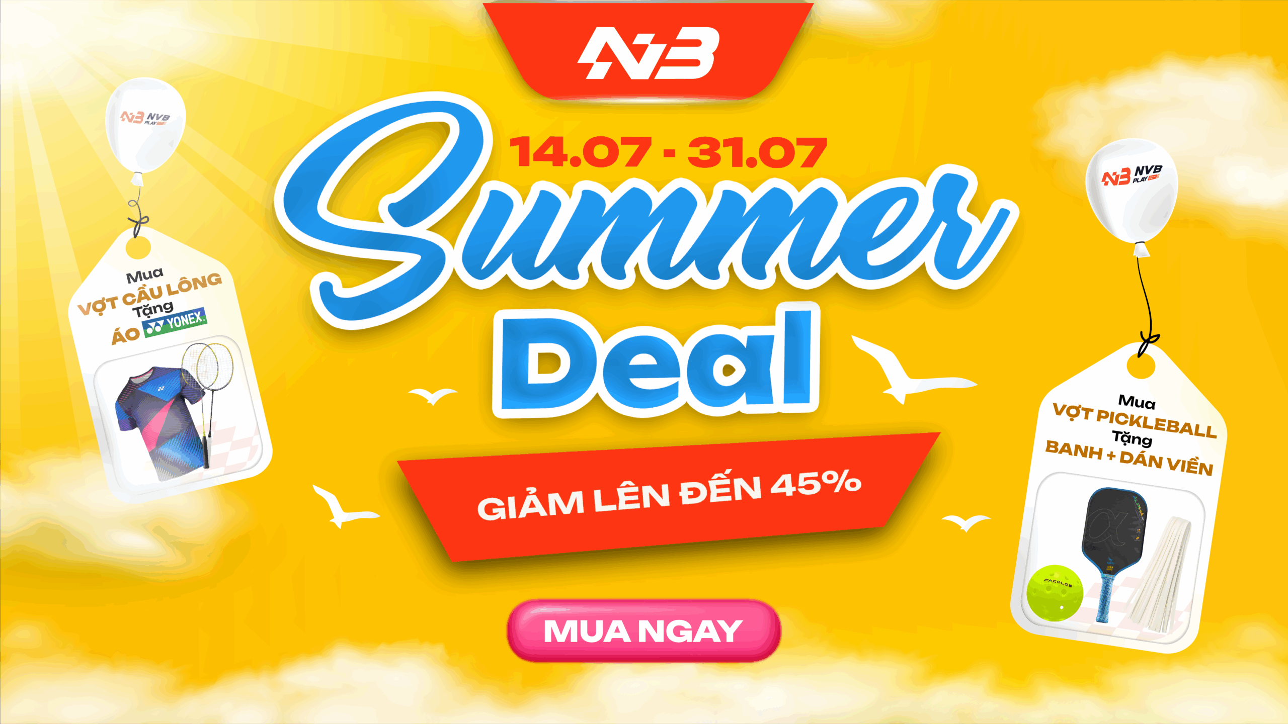 NVBPlay - Showroom Đồ Thể Thao Cầu Lông & Pickleball Chính Hãng